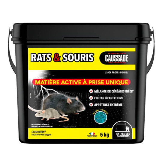 Raticide professionnel Caussade appétence extrême
