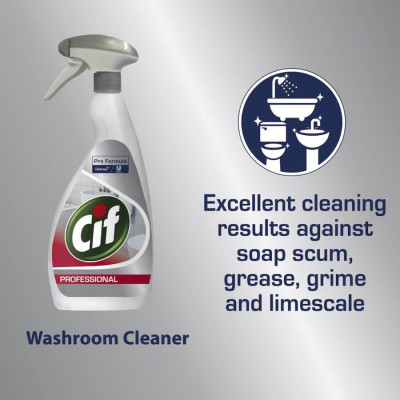 Nettoyant sanitaire Cif 2 en 1 anti-calcaire 750ml